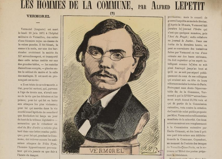 Auguste Vermorel, portrait par Jules Vallès – La Commune de Paris